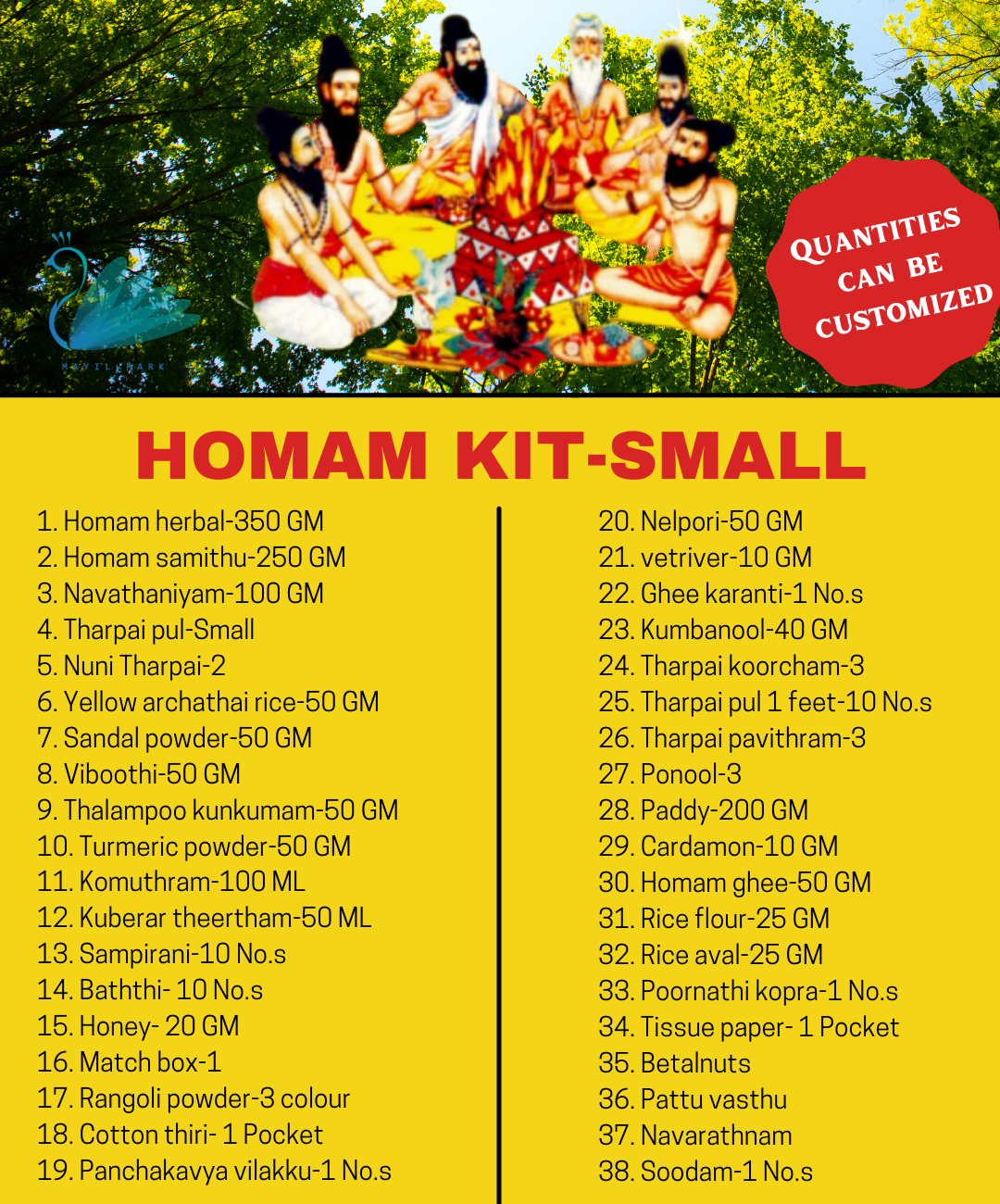 Get the Best Ganapathi, Navagraha Homam Kits at Mayura Spiritual Store